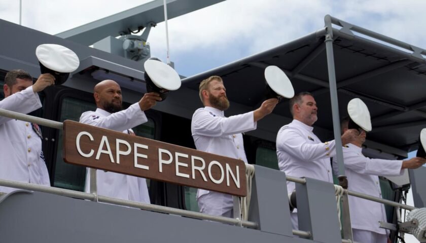 Maiden Arrival at Home Port Cairns for ADV Cape Peron